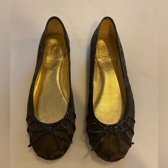 Coach | Shoes | Coach Signature Ballerina Flats Size 8 | Poshmark